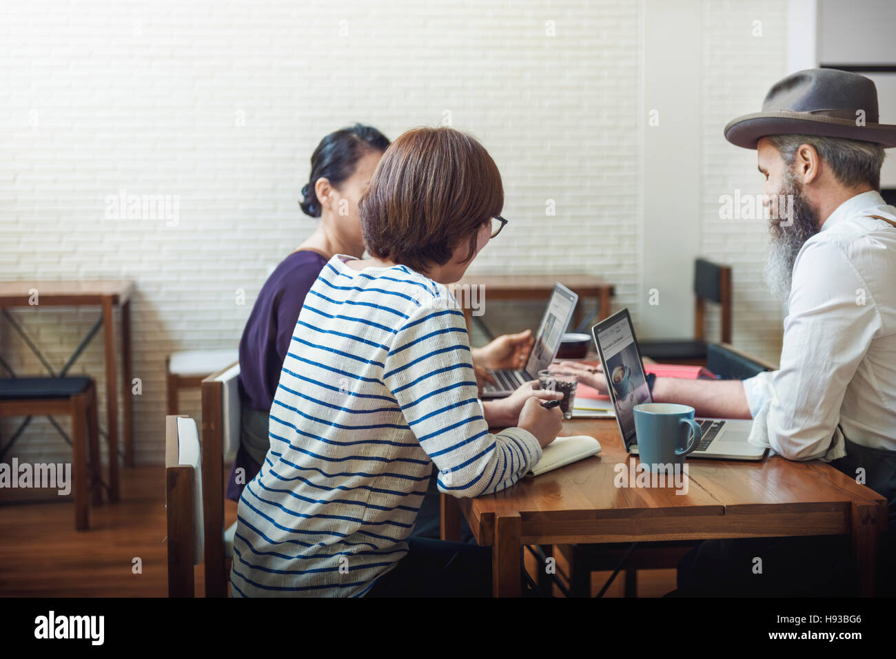 Analysis Research Marketing Coffee Coffee Shop Concept Stock Photo - Alamy