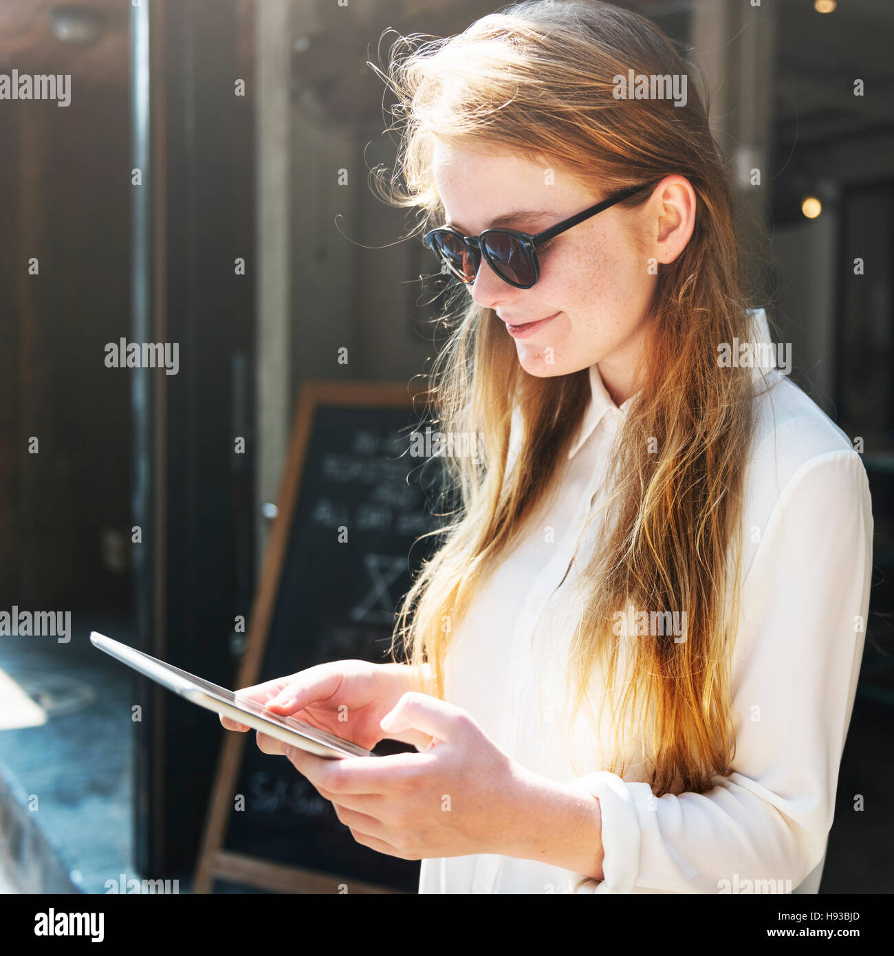Communication Digital Device Sharing Networking Concept Stock Photo - Alamy