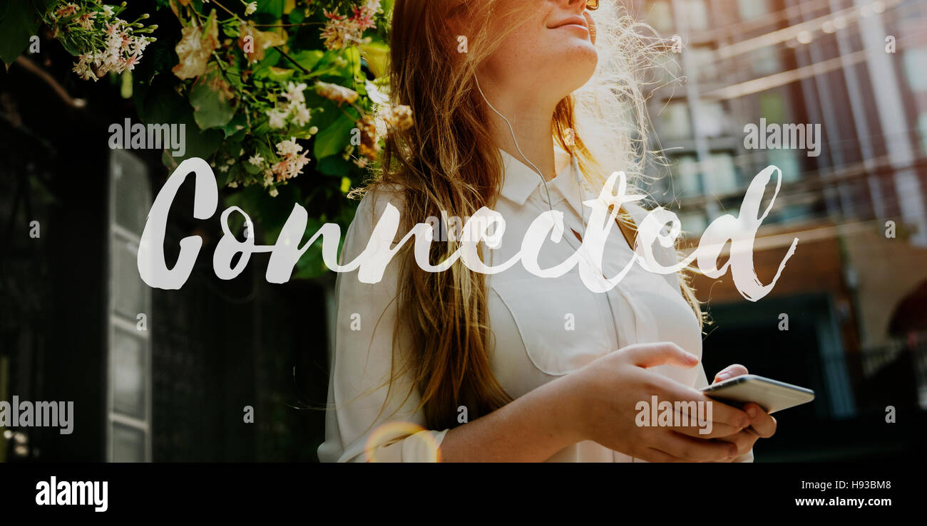 Connected Access Join Link Networking Social Concept Stock Photo - Alamy