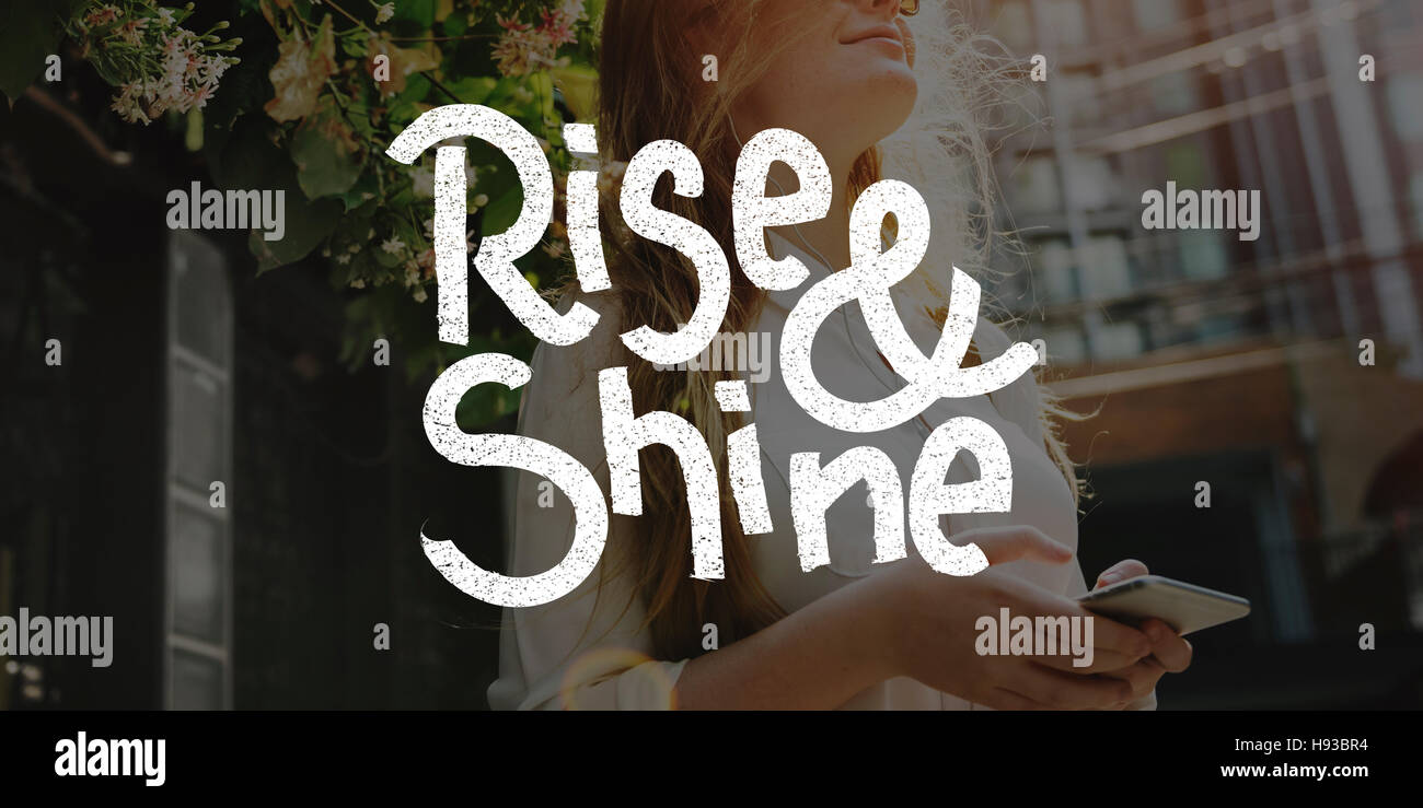 Rise Shine Development Improvement Success Concept Stock Photo - Alamy