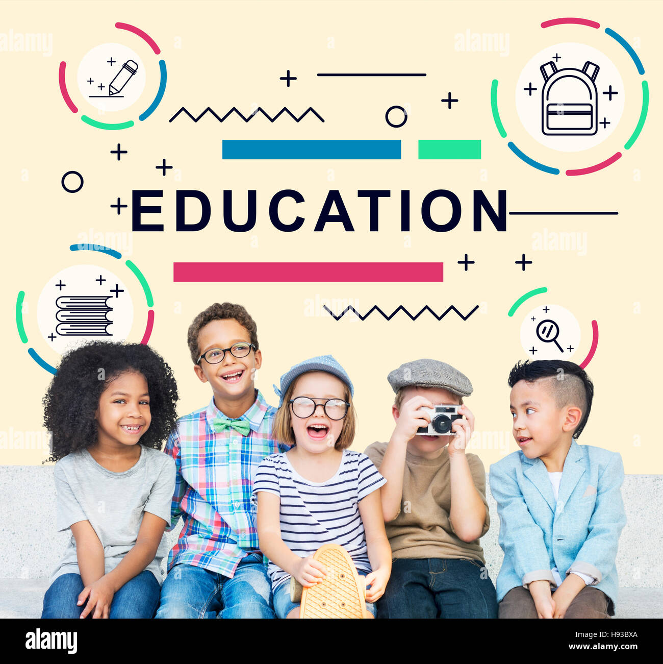 Education Learning Students Development People Graphic Concept Stock ...