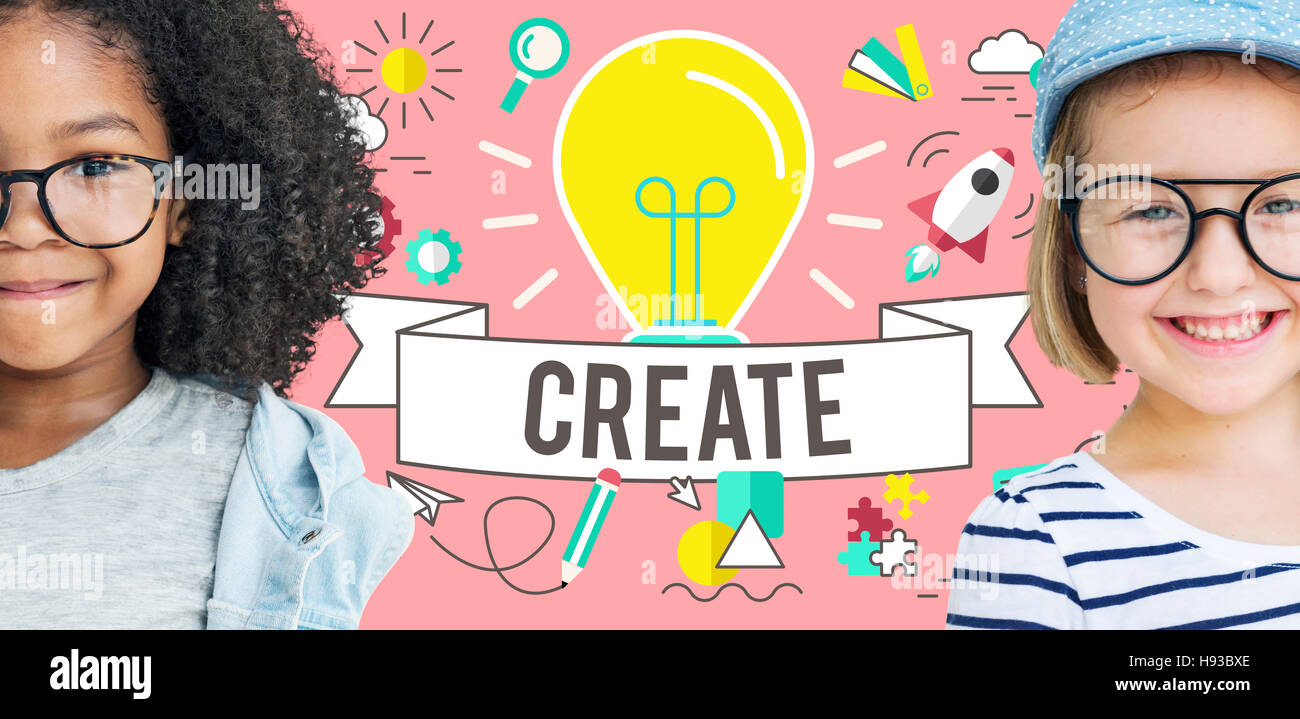 Create Ideas Imagination Plan Thinking Concept Stock Photo - Alamy