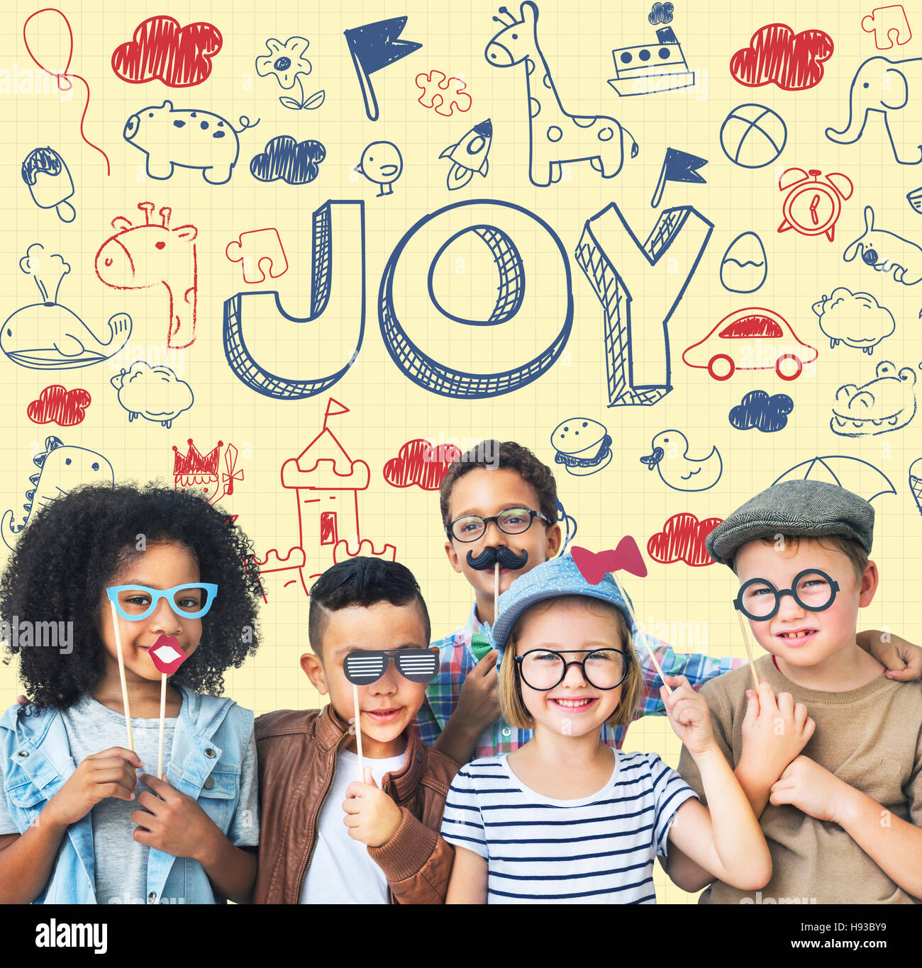 Kids Children Joy Happy Child Concept Stock Photo - Alamy