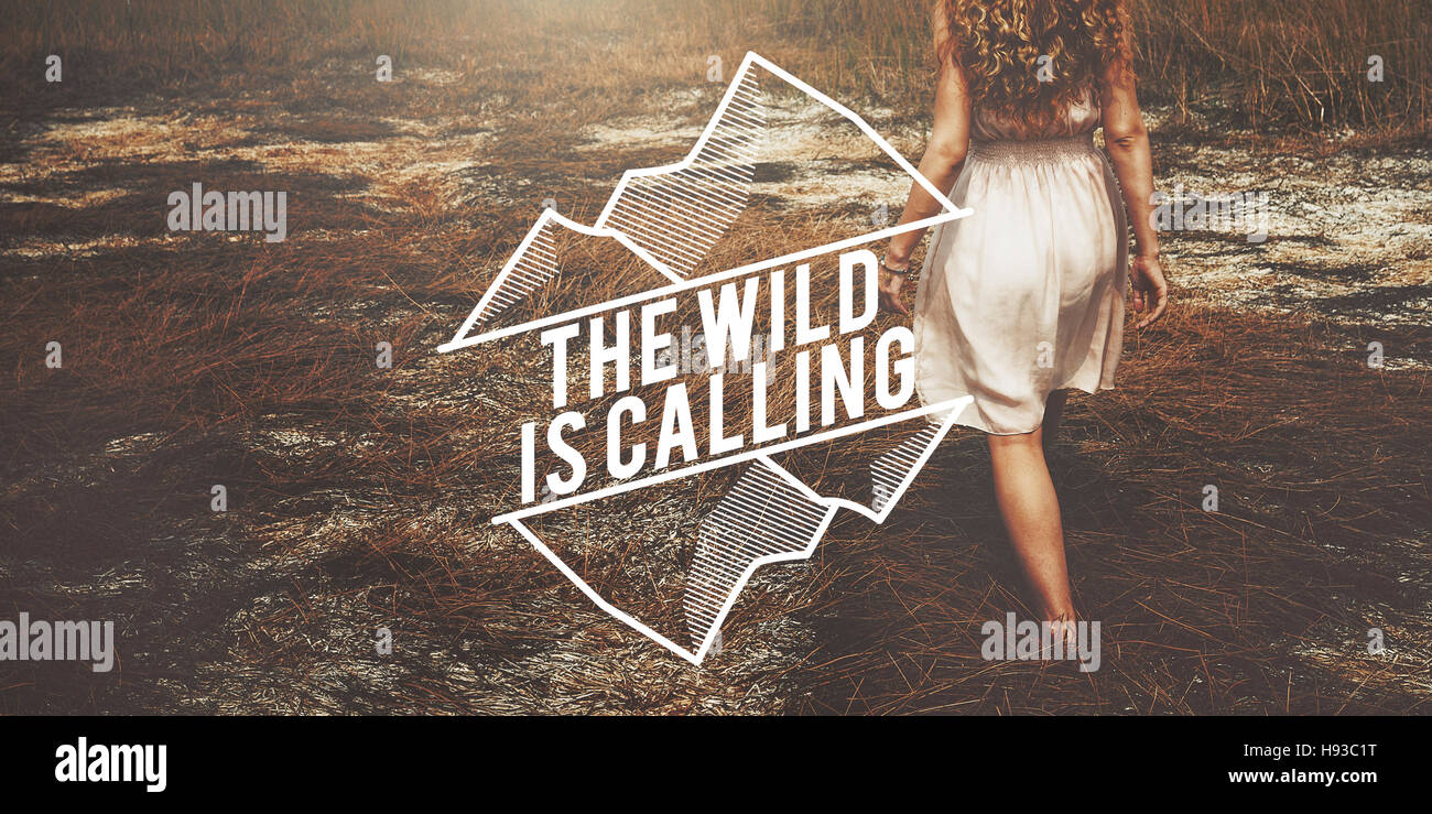 The Wild is Calling Peace Rural Travel Vacation Concept Stock Photo - Alamy