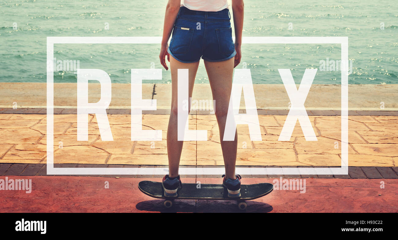 Relax Recreation Chill Rest Serenity Concept Stock Photo - Alamy