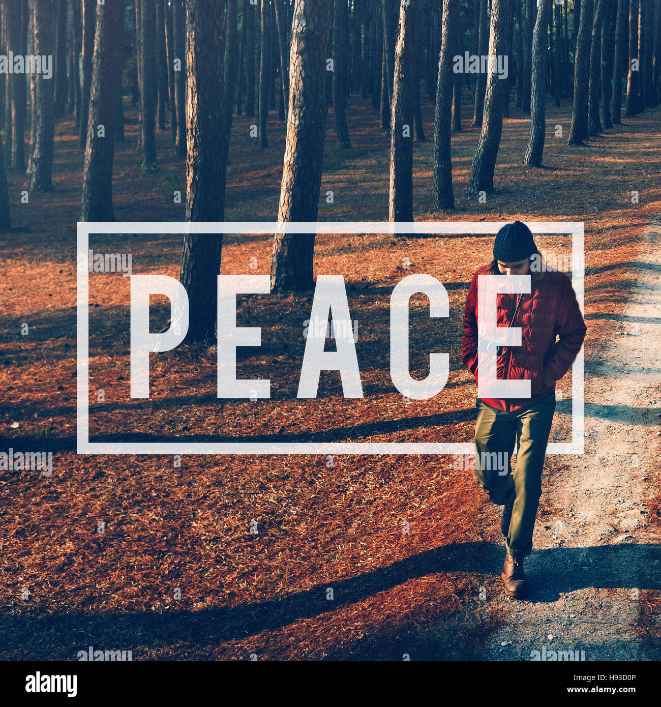 Peace Calm Freedom Quiet Solitude Independance Concept Stock Photo - Alamy
