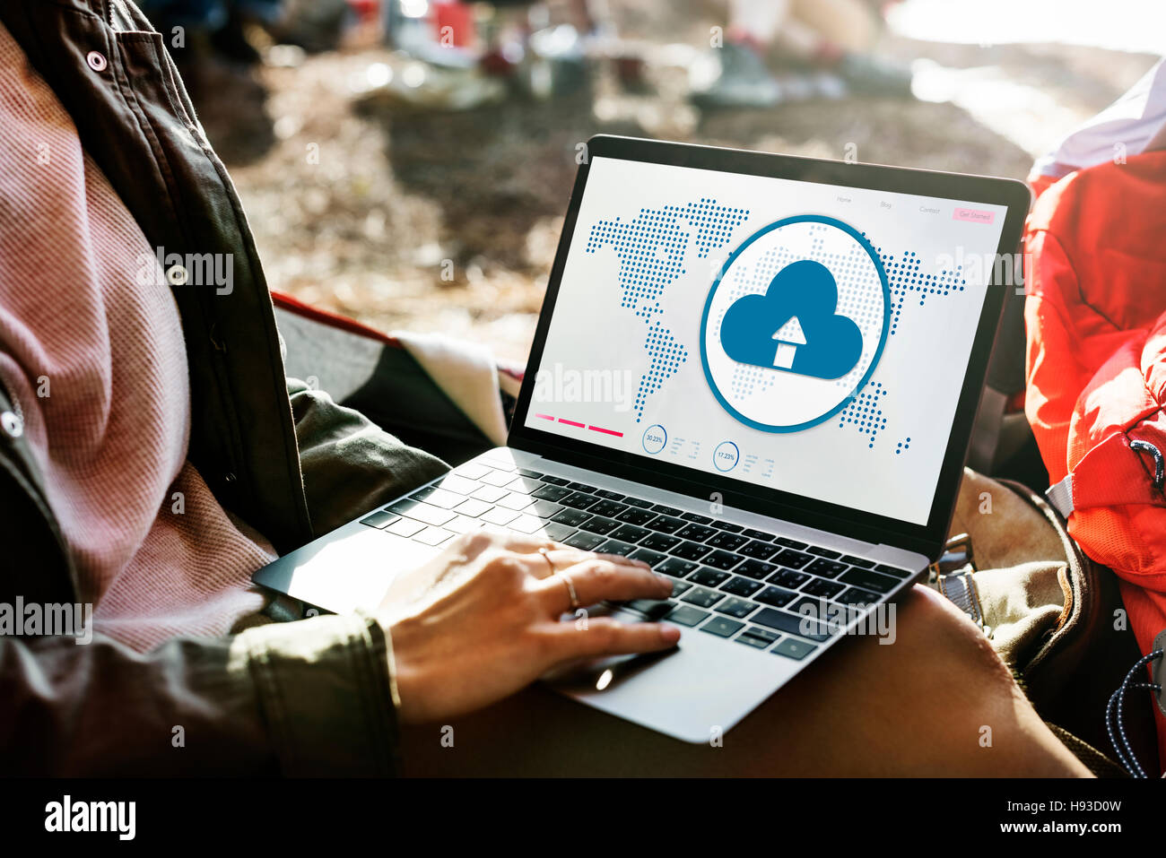 Cloud Computing Globalization Connection Technology Concept Stock Photo ...