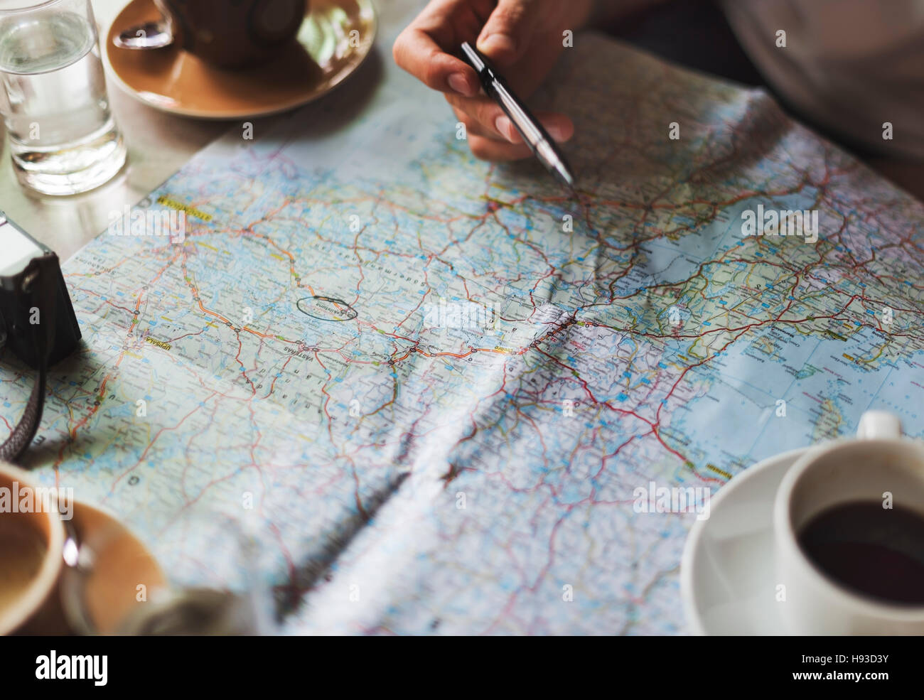 Remote map hi-res stock photography and images - Alamy