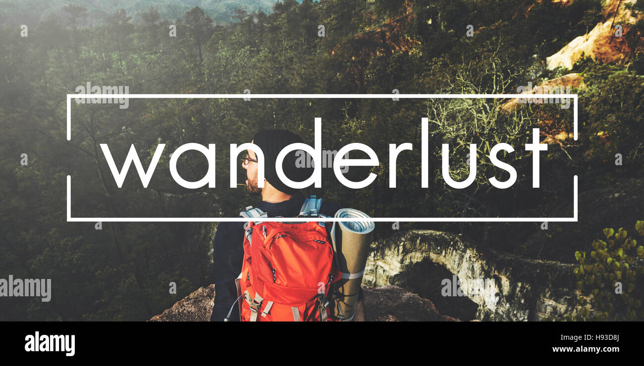 Wanderlust Tour Trip Vacation Concept Stock Photo - Alamy