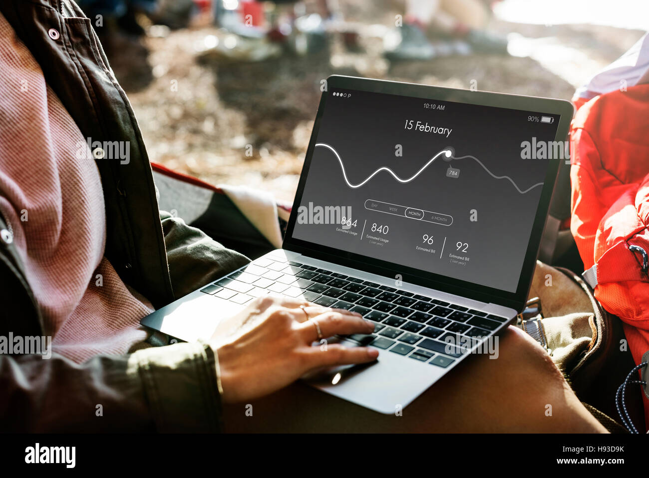 Application Usage Graph Chart Concept Stock Photo - Alamy