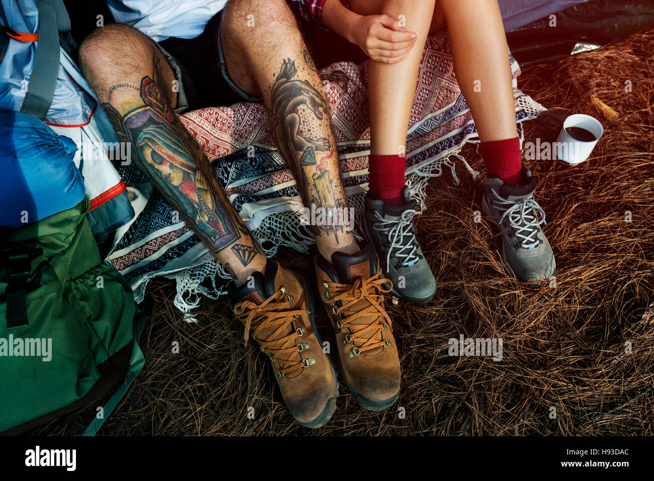 Camping Trip Holiday Vacation Exploration Relaxation Concept Stock ...