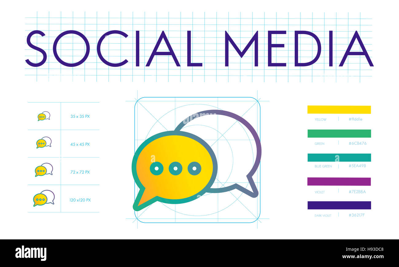 Social Media Trends Interact Connection Concept Stock Photo - Alamy