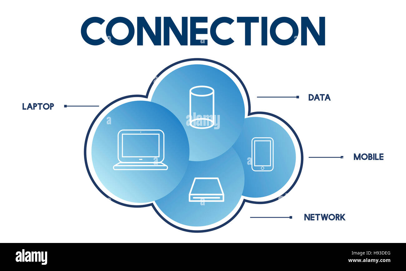 Connection Cloud Network Communication Concept Stock Photo - Alamy
