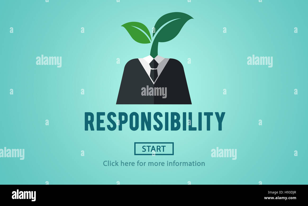 Responsibility Roles Duty Task Obligation Responsible Concept Stock ...