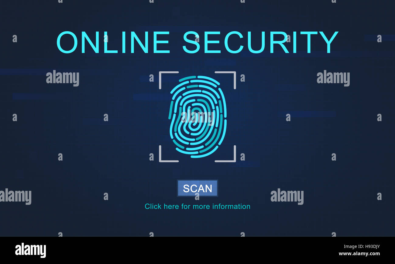 Technology Security Fingerprint Password Concept Stock Photo - Alamy