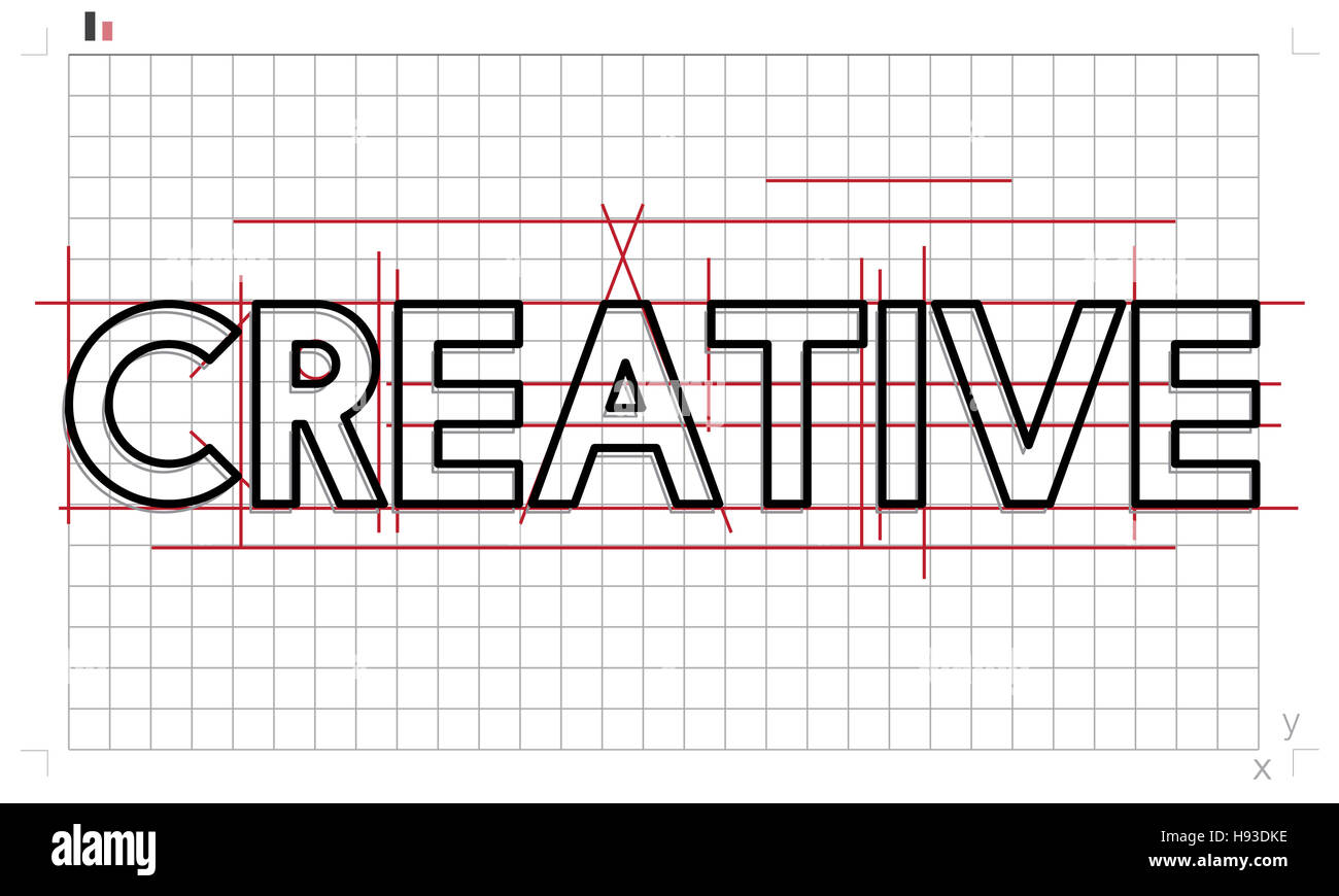 Creative Ideas Design Draft Graphic Concept Stock Photo - Alamy