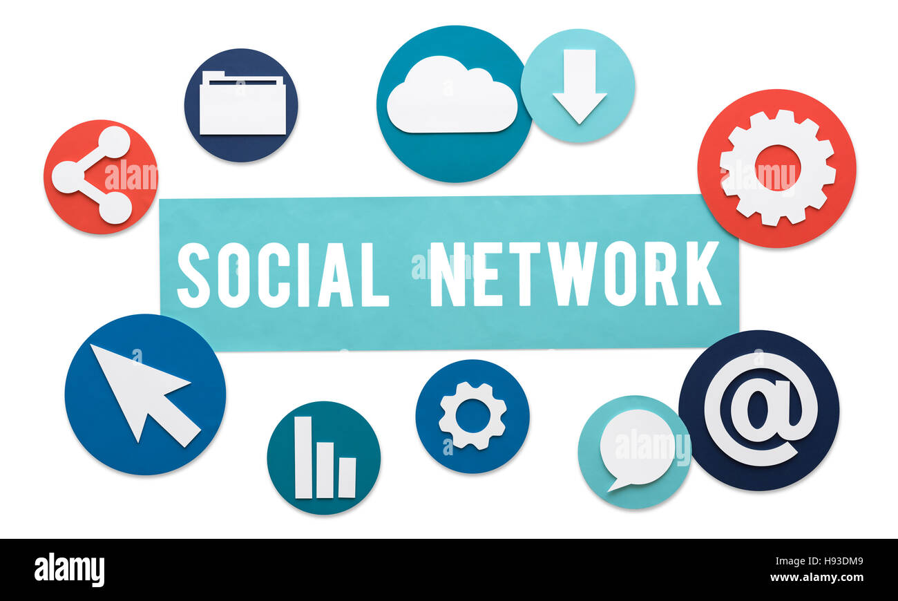 Social Media Network Internet Connection Concept Stock Photo - Alamy