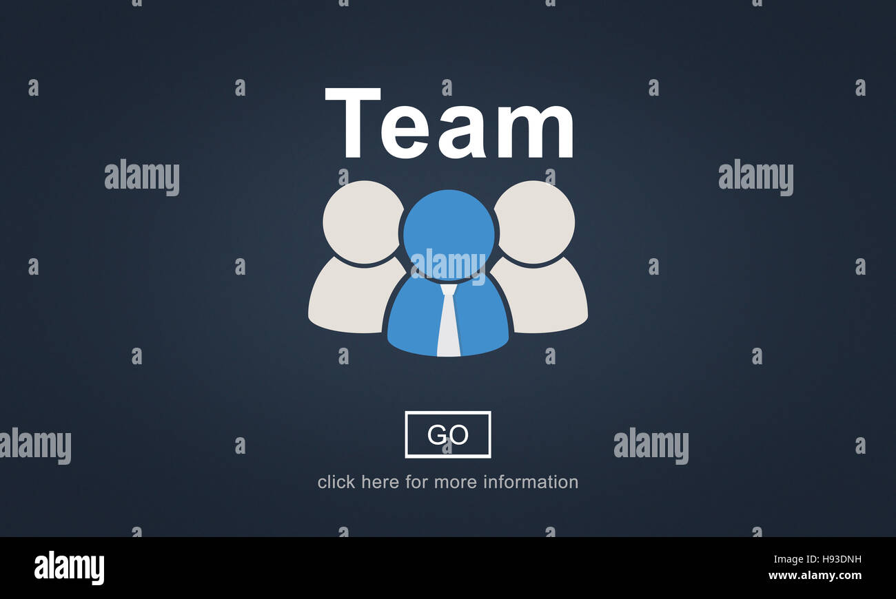 Team Teamwork Connection Partnership Togetherness Concept Stock Photo ...