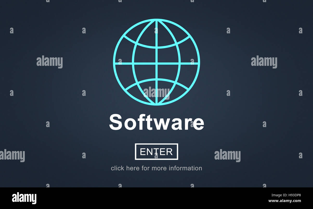 Software Computer Digital Data Homepage Concept Stock Photo - Alamy