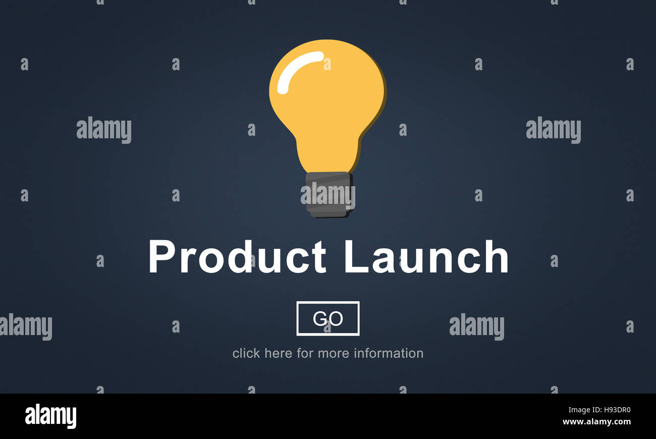 New Product Launch Marketing Commercial Innovation Concept Stock Photo ...