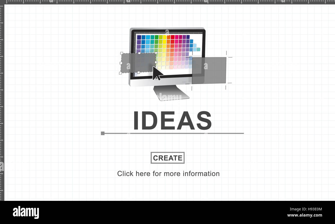 Digital Marketing Media Web Design Ideas Concept Stock Photo - Alamy