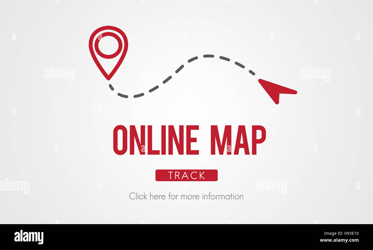 Online map hi-res stock photography and images - Alamy