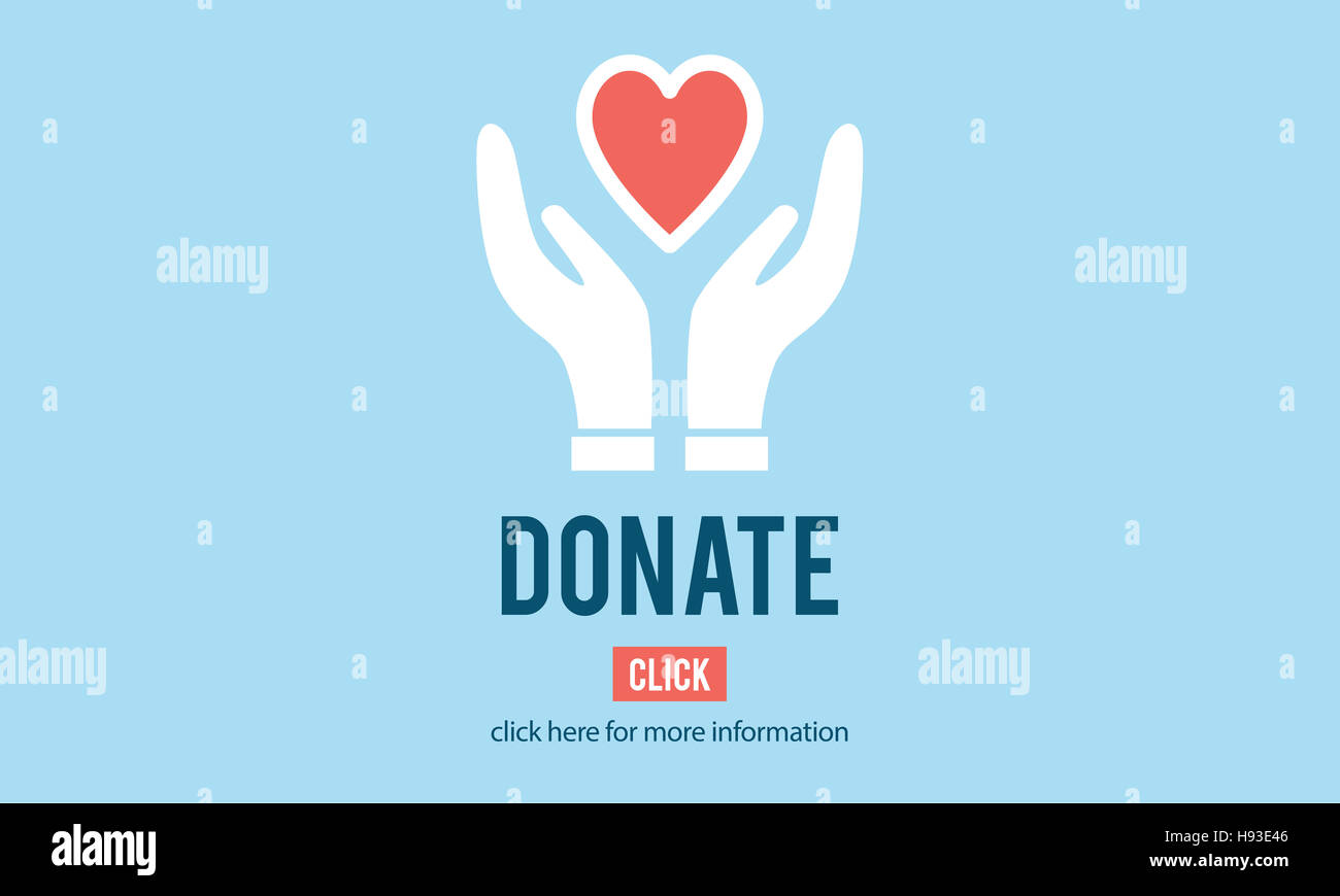 Donate Charity Give Help Offering Volunteer Concept Stock Photo - Alamy