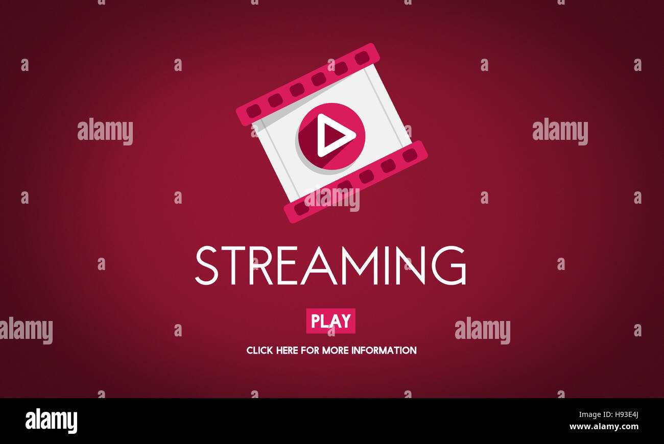 Streaming Audio Video Listening Multimedia Concept Stock Photo - Alamy