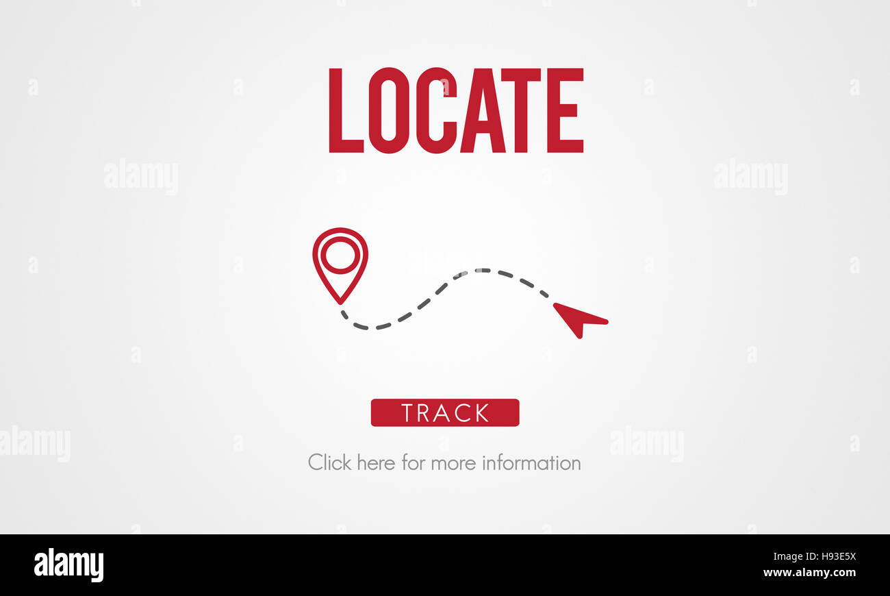 Locate Location Direction Destination Position Concept Stock Photo - Alamy