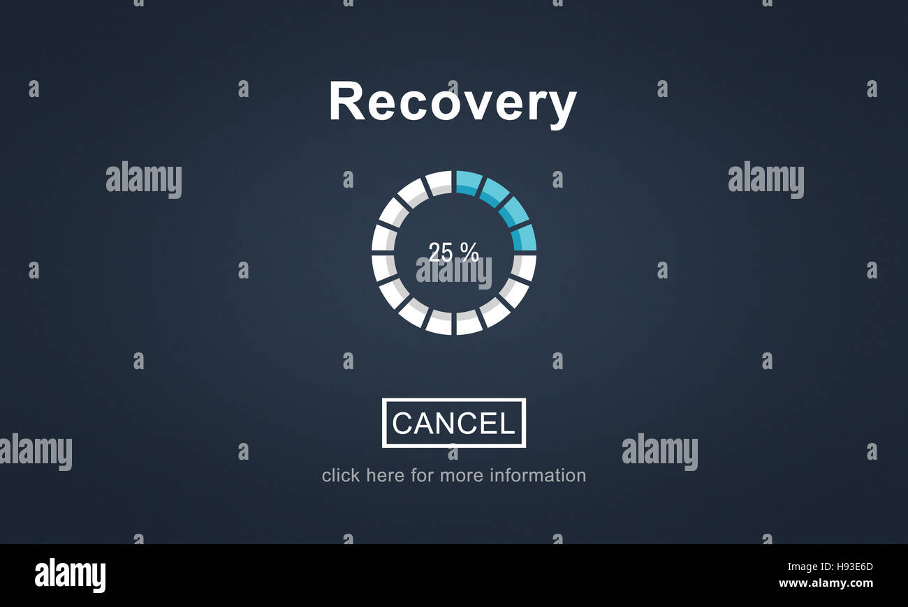 Recovery Backup Restoration Data Storage Security Concept Stock Photo ...