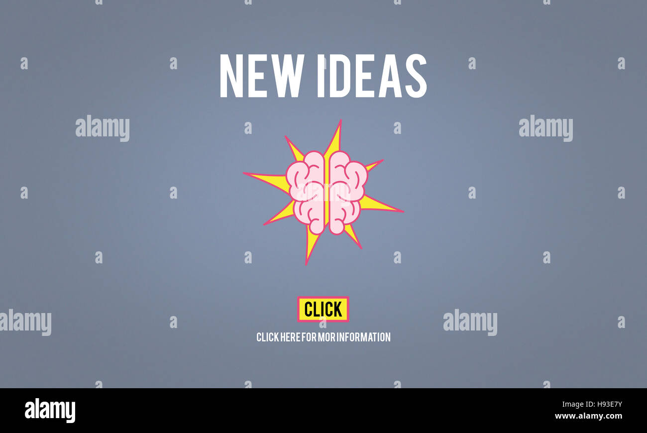 New Ideas Design Innovation Plan Action Vision Concept Stock Photo - Alamy