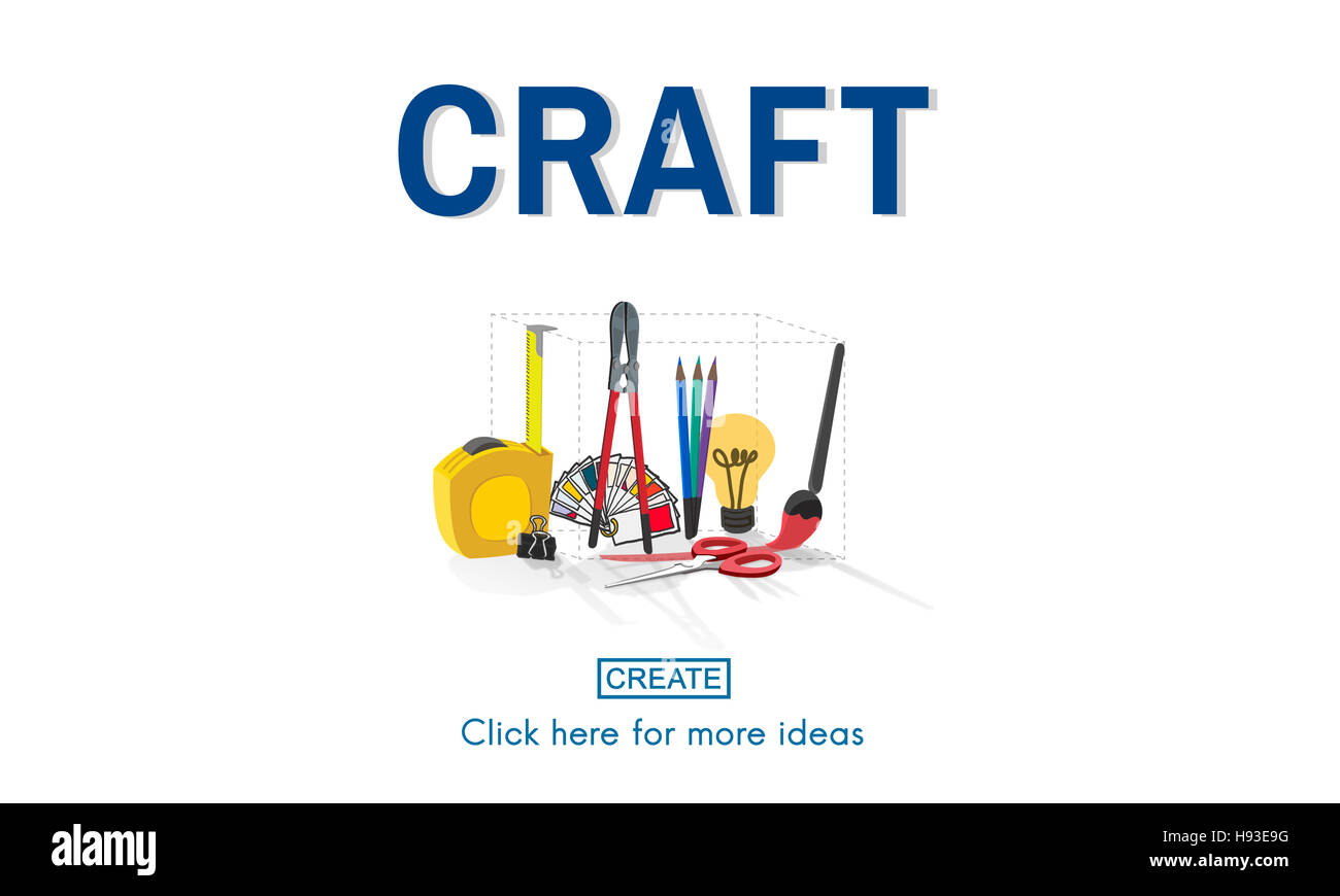 Craft Craftsman Instrument Tools Equipment Concept Stock Photo - Alamy