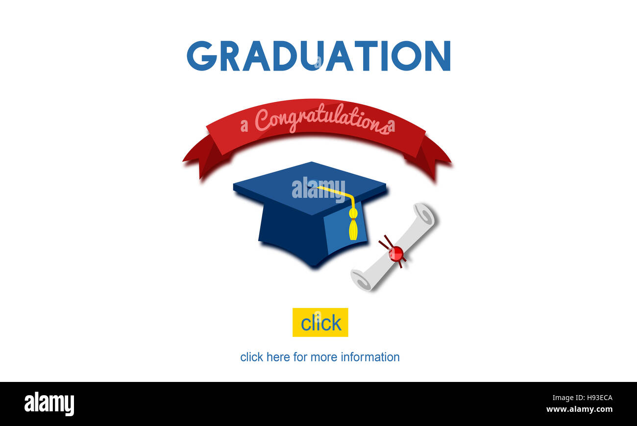 Graduation Knowledge Success Education Concept Stock Photo - Alamy