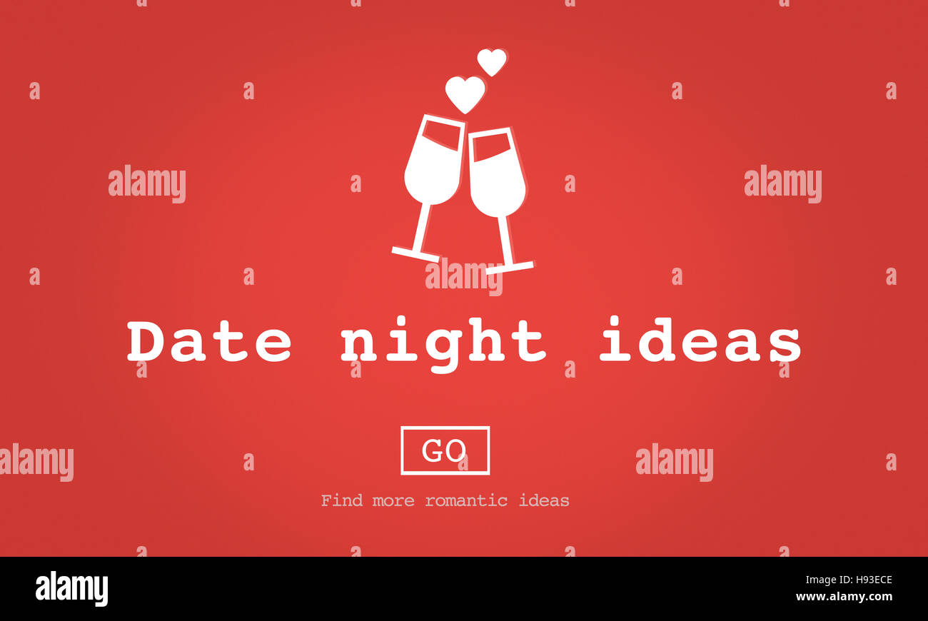 Date Night Ideas Valentine Romance Heart Dating Concept Stock Photo - Alamy