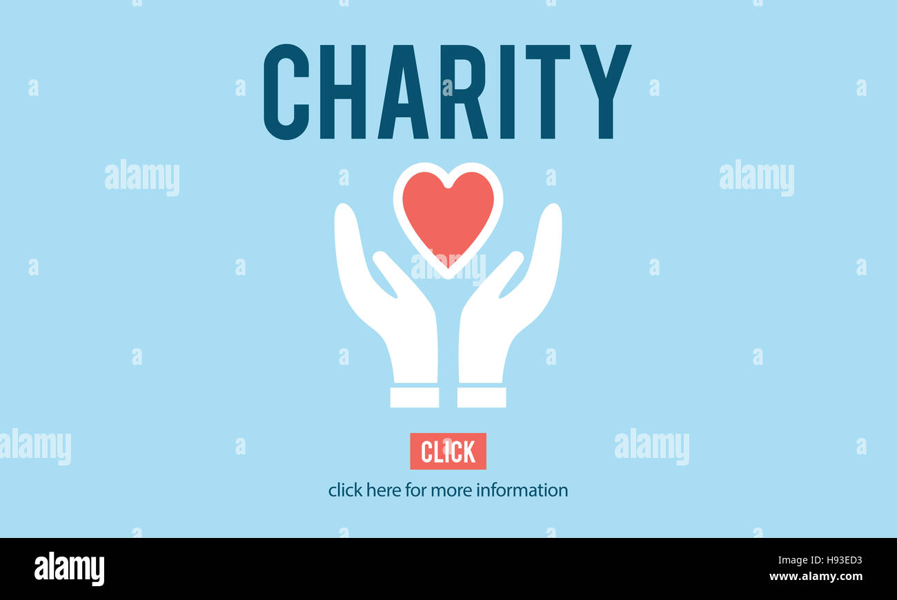 Charity Donation Help Support Charitable Assistance Concept Stock Photo ...