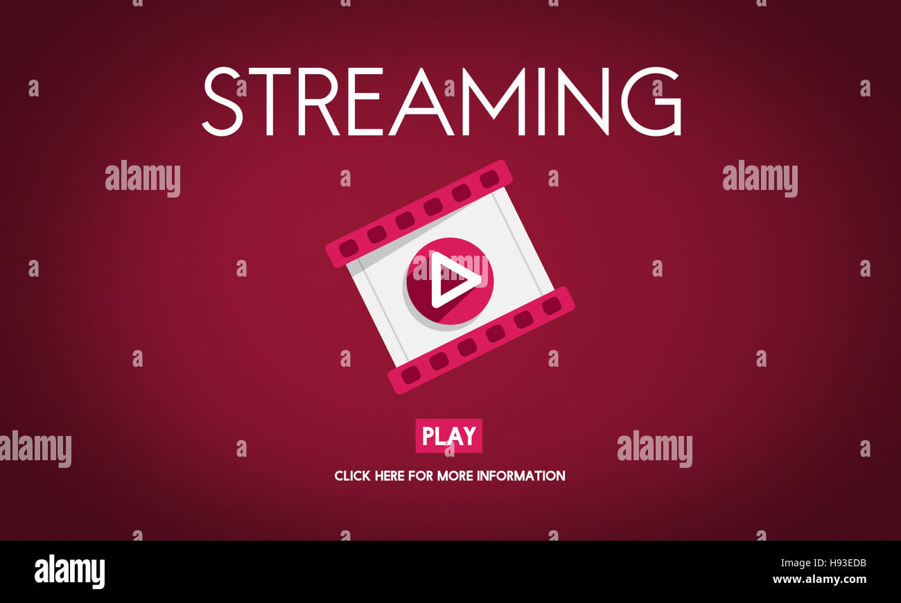 Streaming Audio Video Listening Multimedia Concept Stock Photo - Alamy