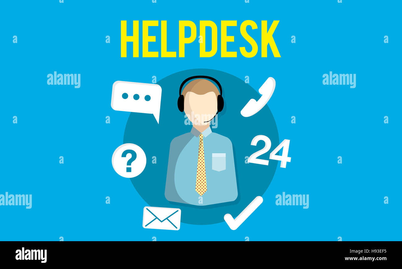 Helpdesk Customer Support Communication Enquiry Concept Stock Photo - Alamy