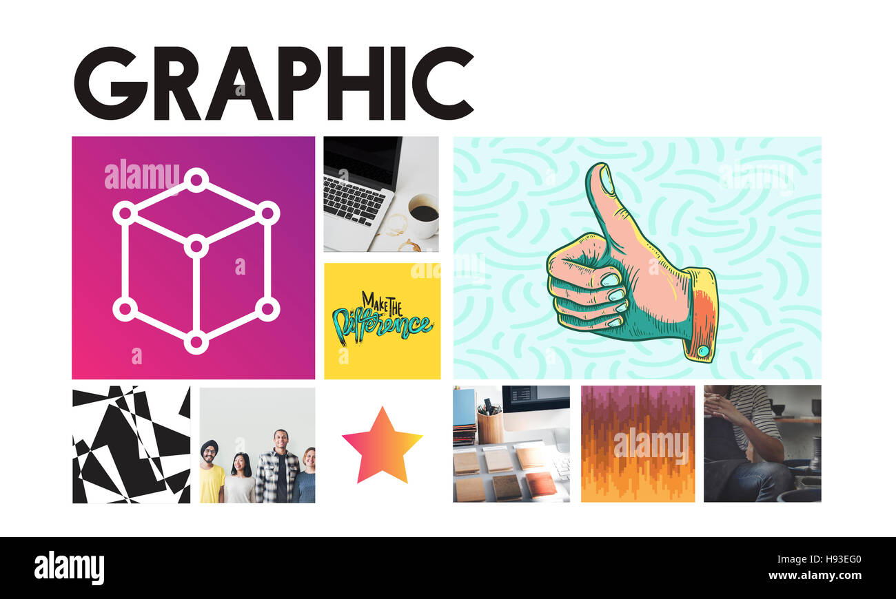 Graphic Innovation Design Simplicity Box Concept Stock Photo - Alamy