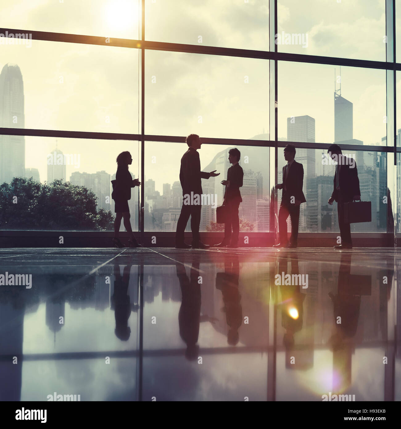 Business People Communication Office City Concept Stock Photo - Alamy