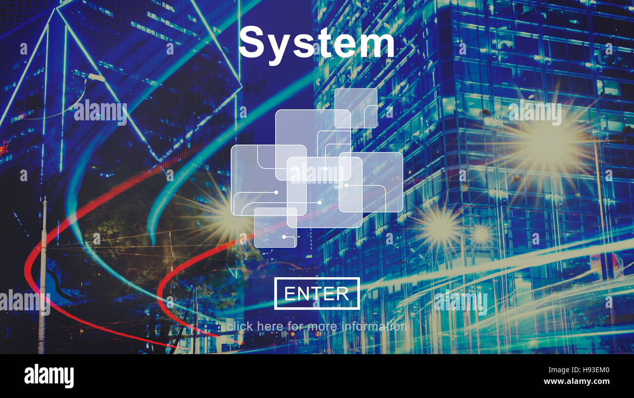 System Progress Production Structure Accessible Concept Stock Photo - Alamy