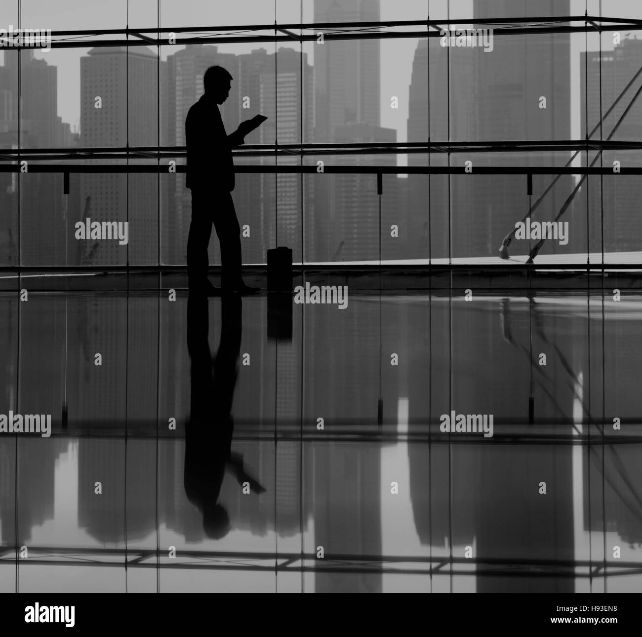 Wireless connection city Black and White Stock Photos & Images - Alamy