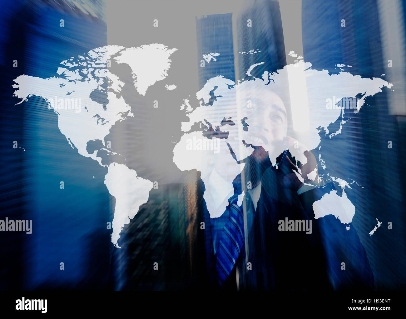 World Global Cartography Globalization Earth International Concept ...