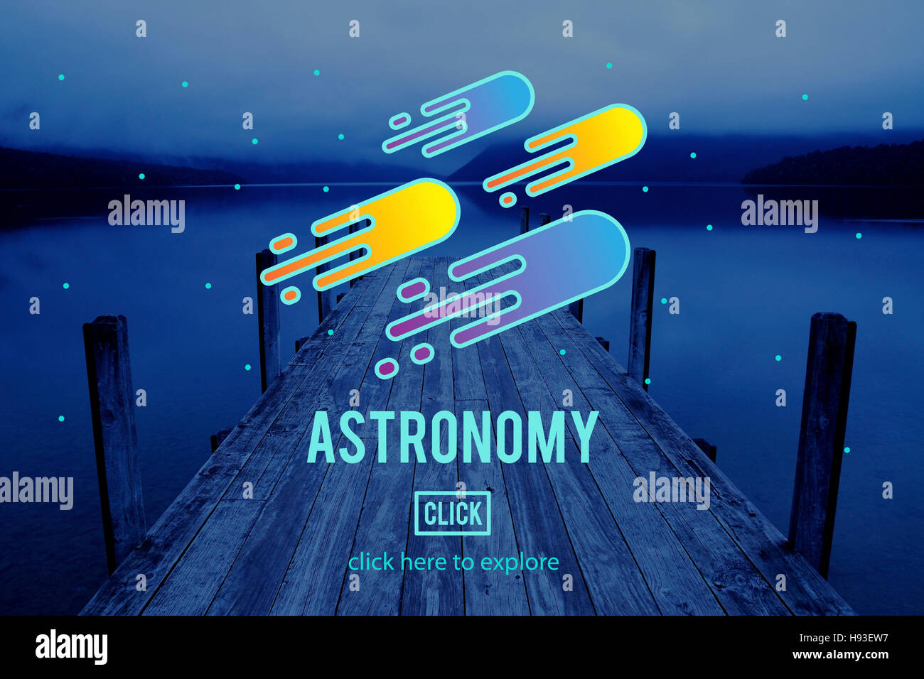Astronomy Science Solar System Astrology Shooting Star Concept Stock ...