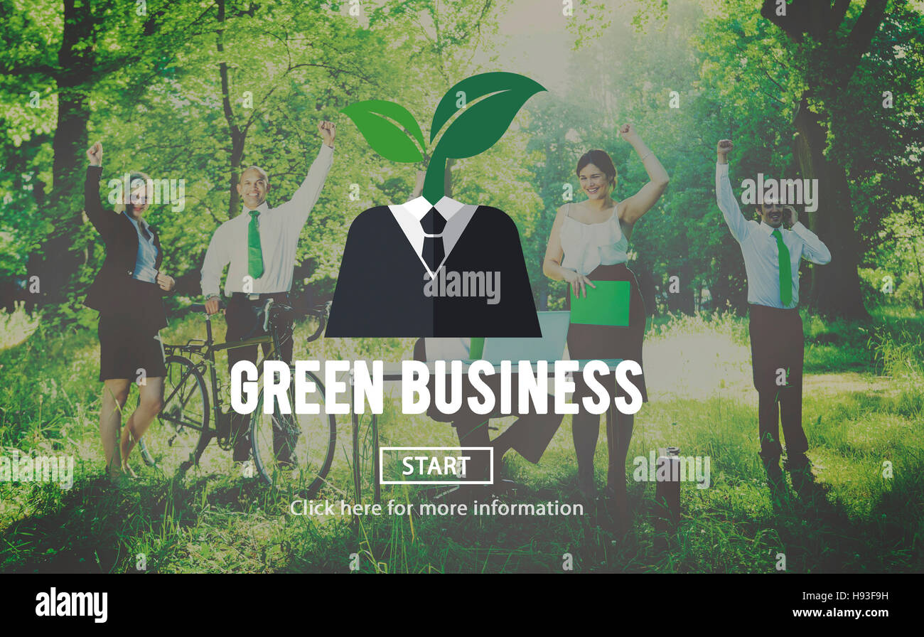 Green Business Ecology Environment Concept Stock Photo - Alamy