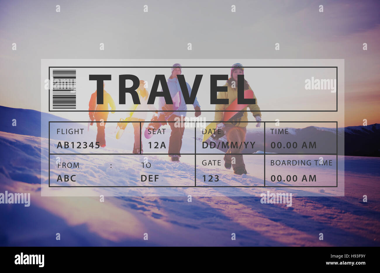 Flight Travel Vacation Holiday Destination Concept Stock Photo - Alamy