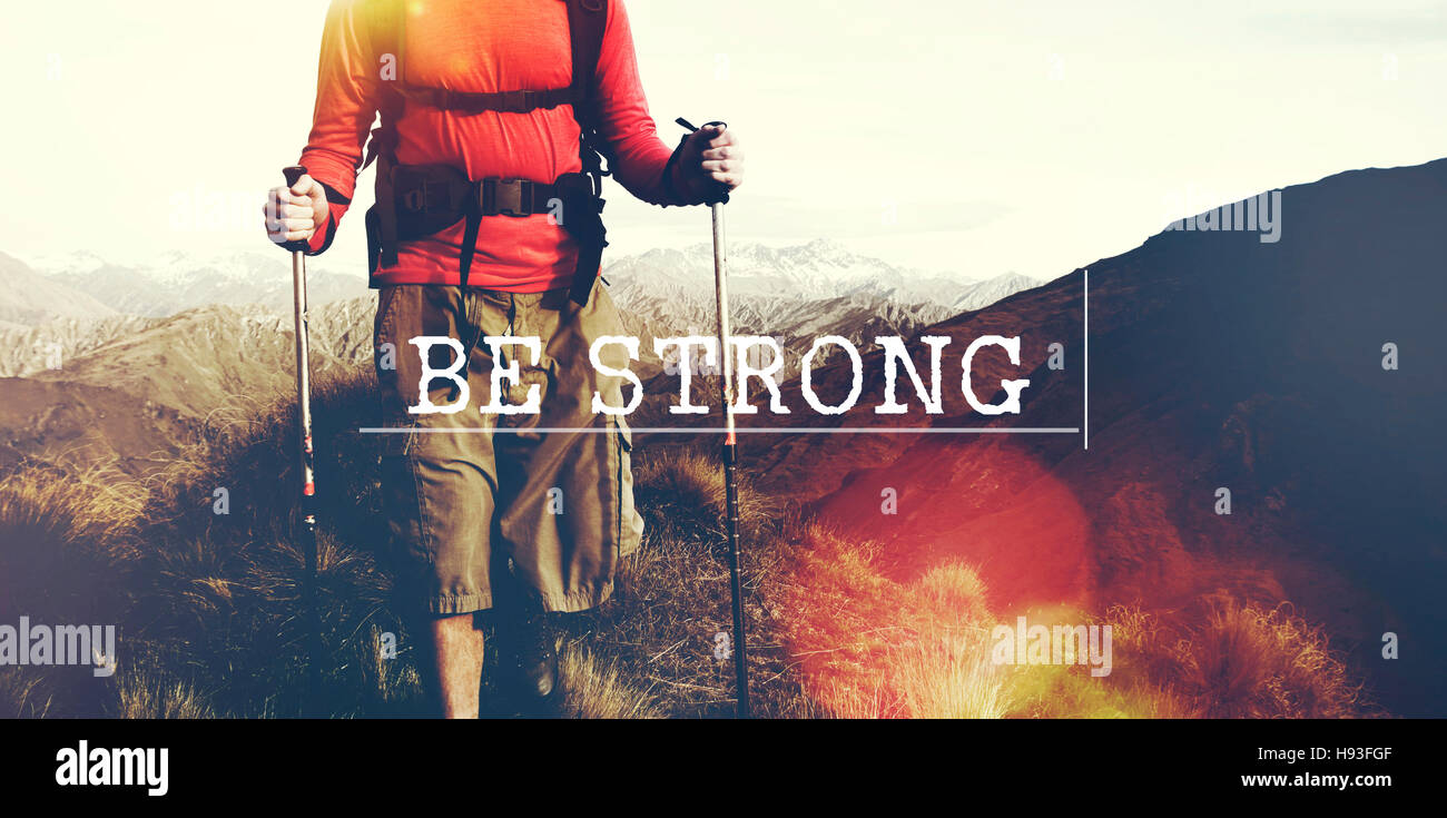 Be Strong Empowerment Strength Powerful Fearless Concept Stock Photo ...