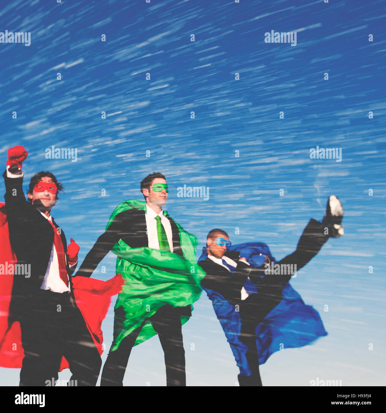 Team of superheros hi-res stock photography and images - Alamy