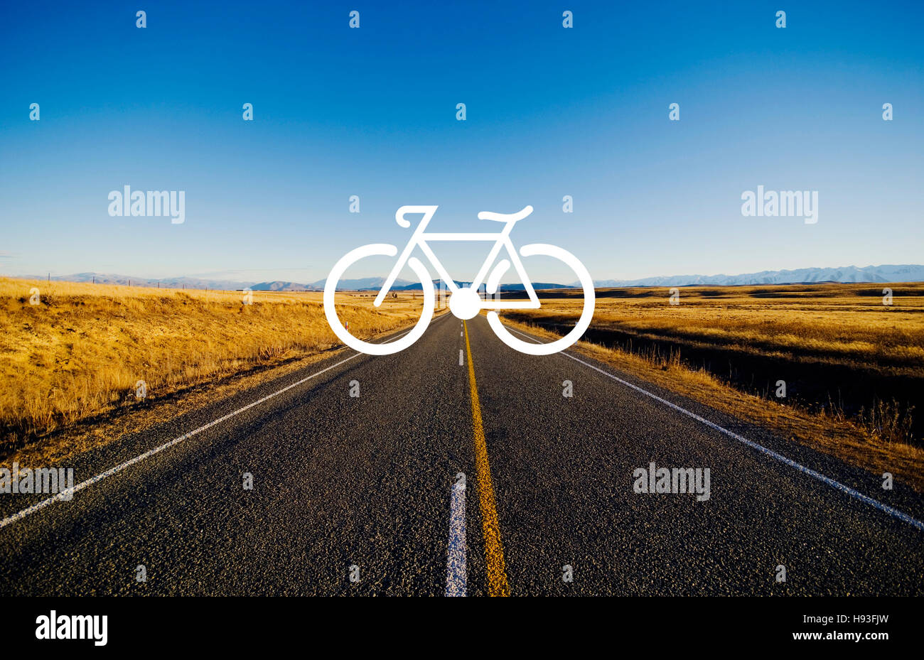 Bicycle Riding Bike Transportation Icon Concept Stock Photo - Alamy