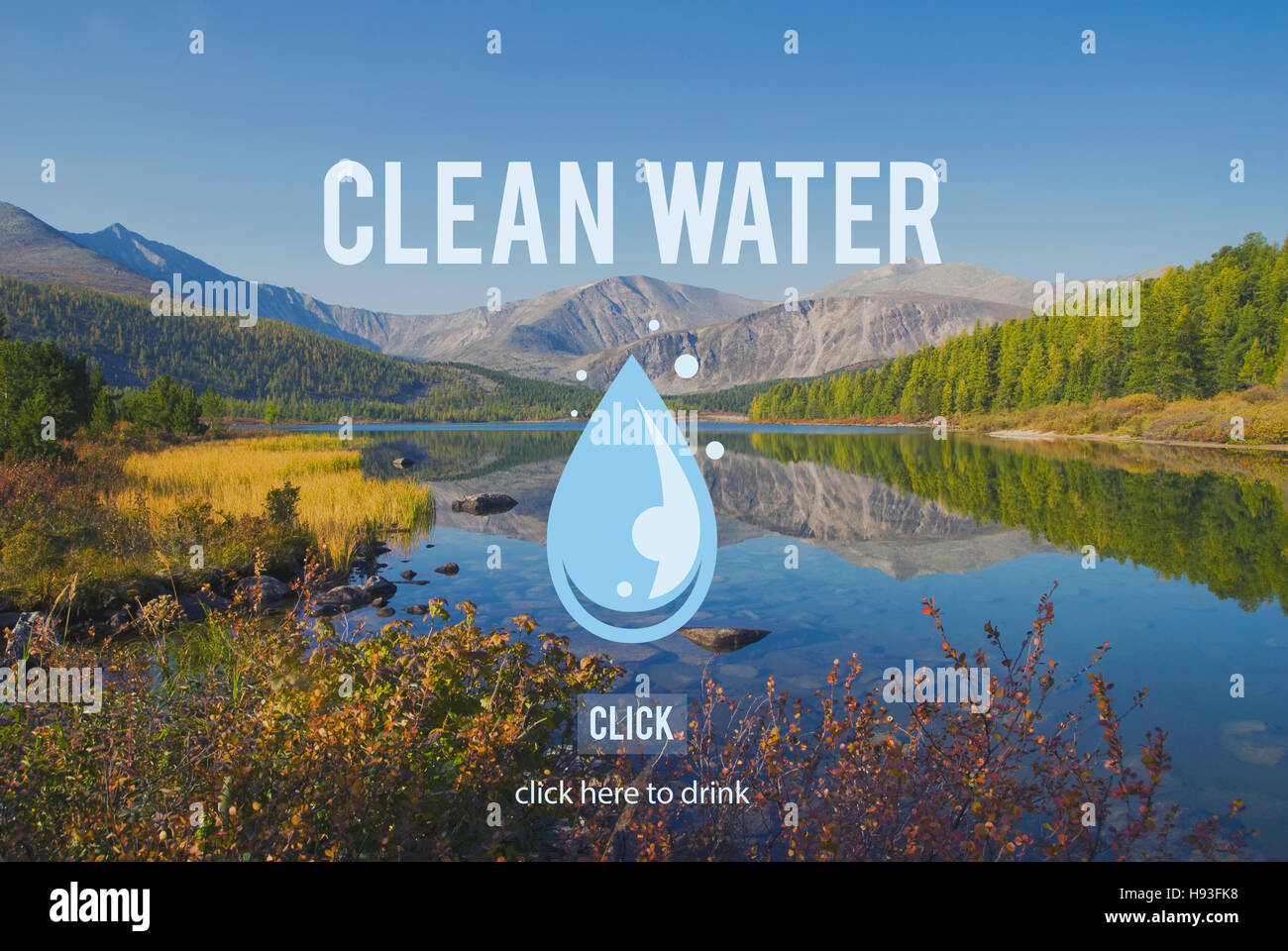 Clean Water Alternative Energy H2o Concept Stock Photo - Alamy