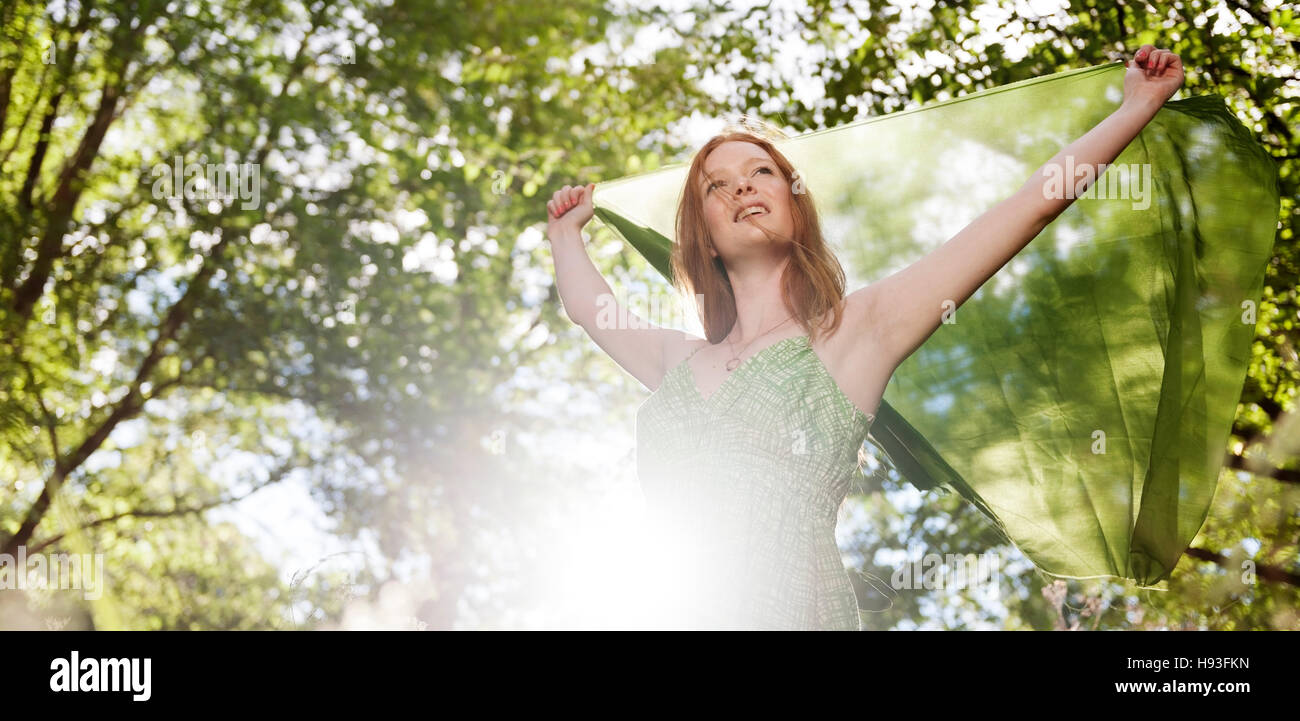 Woman Portrait Relax Nature Outdoor Pretty Concept Stock Photo - Alamy